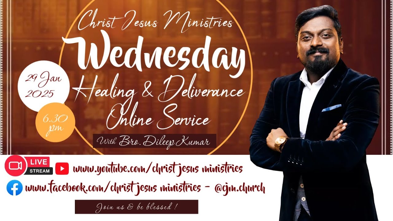 CJM WEDNESDAY SERVICE | 29-01-2025 | @CJMCHURCH - YouTube