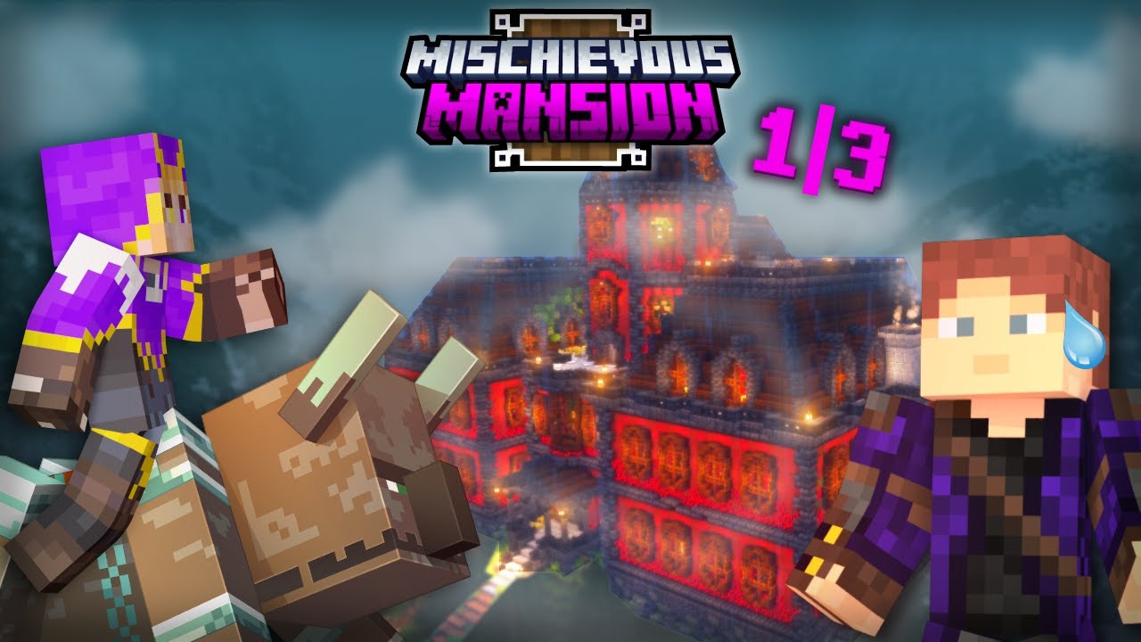Minecraft Noob Challenges Adventure Map for the First Time - Part 1/3 Mischievous Mansion - YouTube
