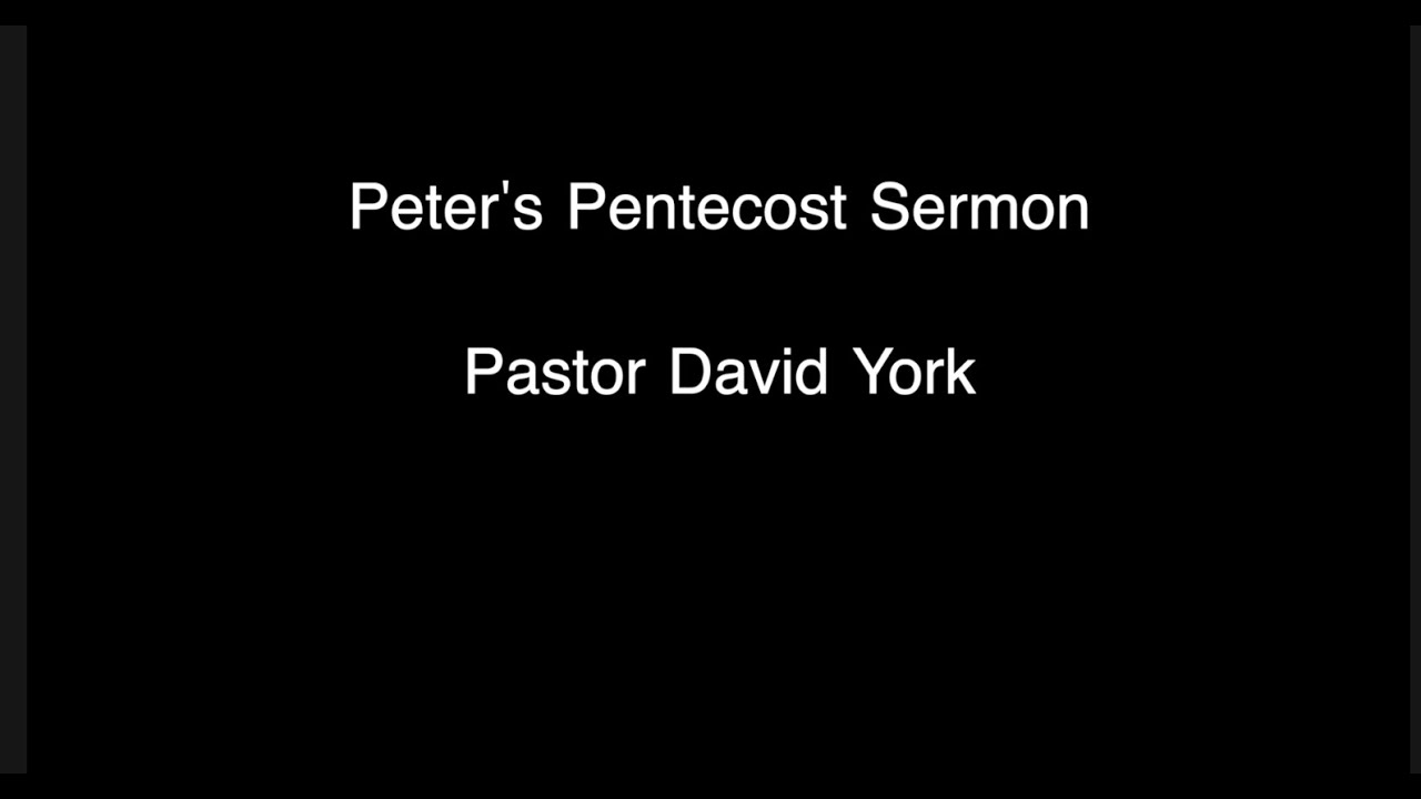 Peter's Pentecost Sermon - YouTube