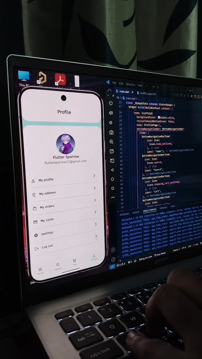 Profile Page UI in Flutter 🚀 | Flutter Sparrow 🌟 | #flutter #ui - YouTube