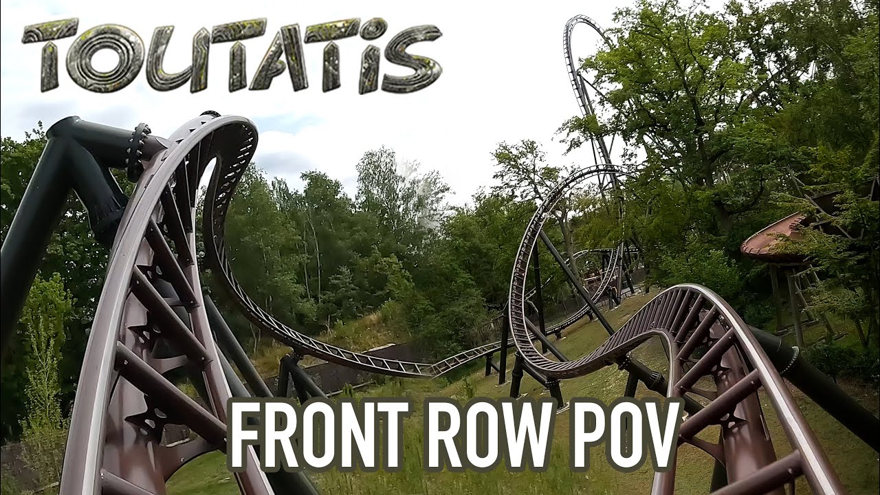 Toutatis Front Row POV Parc Astérix Intamin Multi-Launch Coaster - YouTube