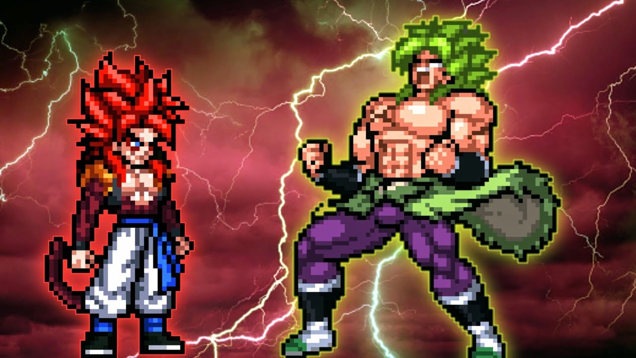 Gogeta Super Saiyan 4(New) VS Broly DBS in Jump Force Mugen - YouTube