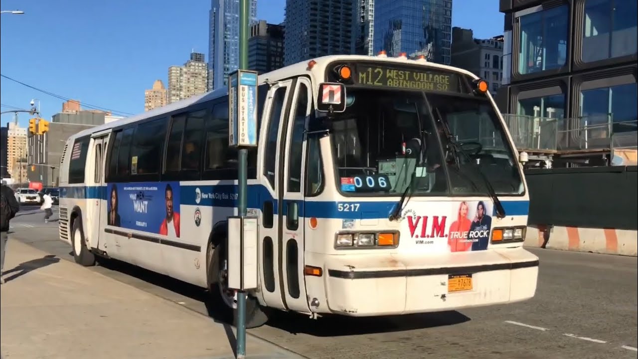 West Village-Abingdon Square Bound 1999 Novabus RTS 5217 M12 Bus From ...