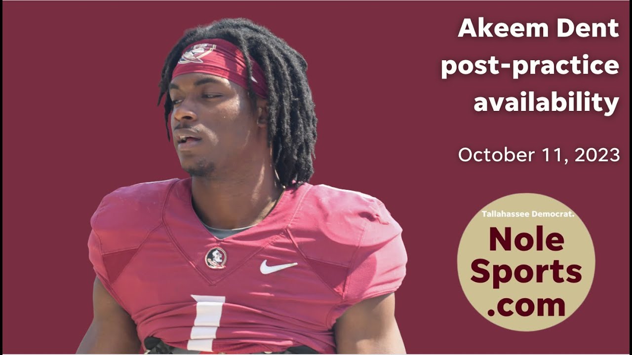 FSU football - Defensive back Akeem Dent post-practice - Oct. 11, 2023 ...