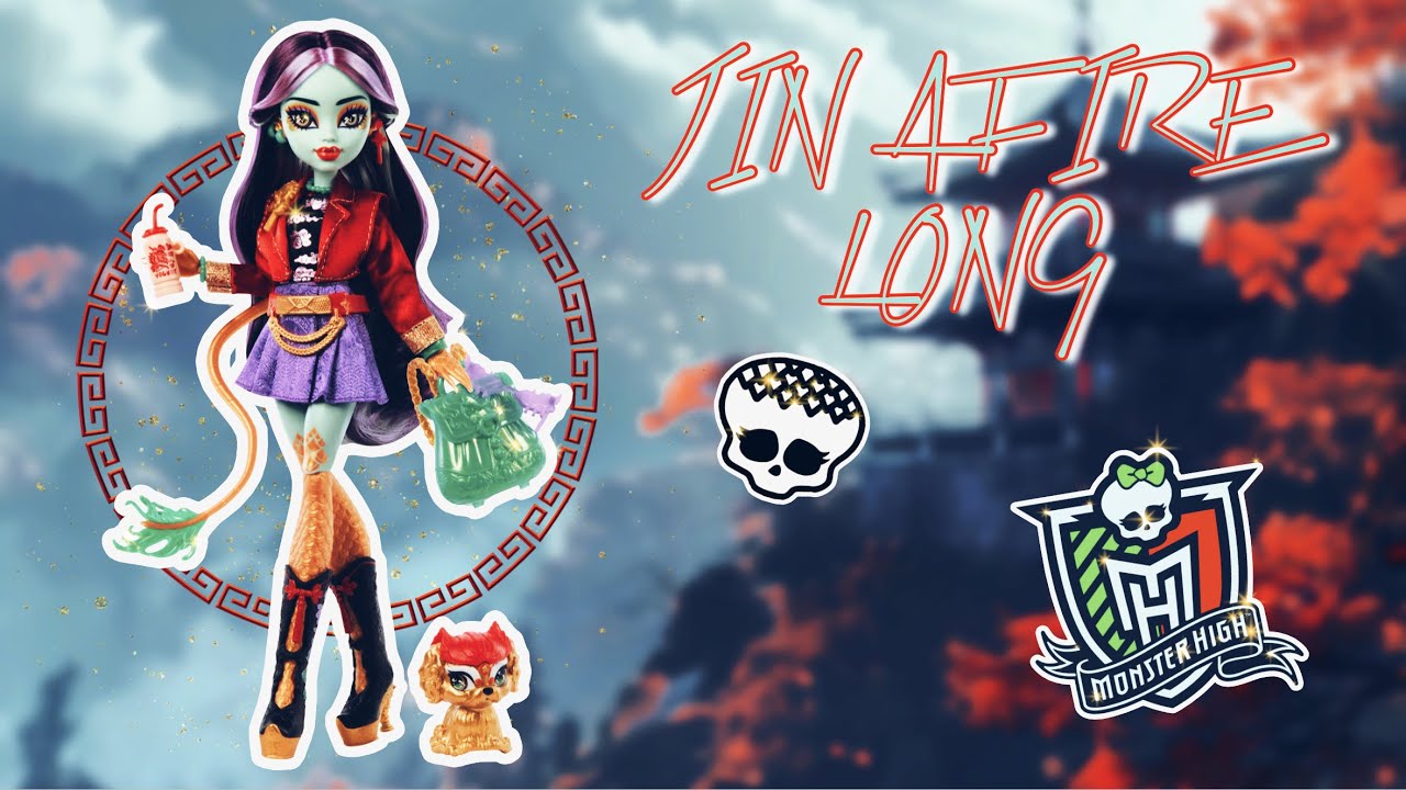 Monster High | Jinafire Long Doll Review + Unboxing (with Dog Barks😅 ...