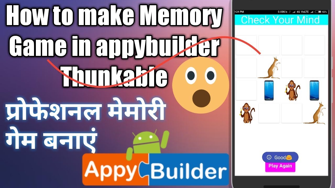 How to make Game like Professional memory iq Game in Thunkable - YouTube