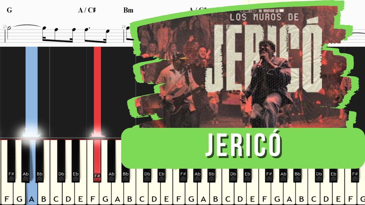 🎹 Jericó (Están cayendo los muros) - Barak | Tutorial de Piano Fácil ...