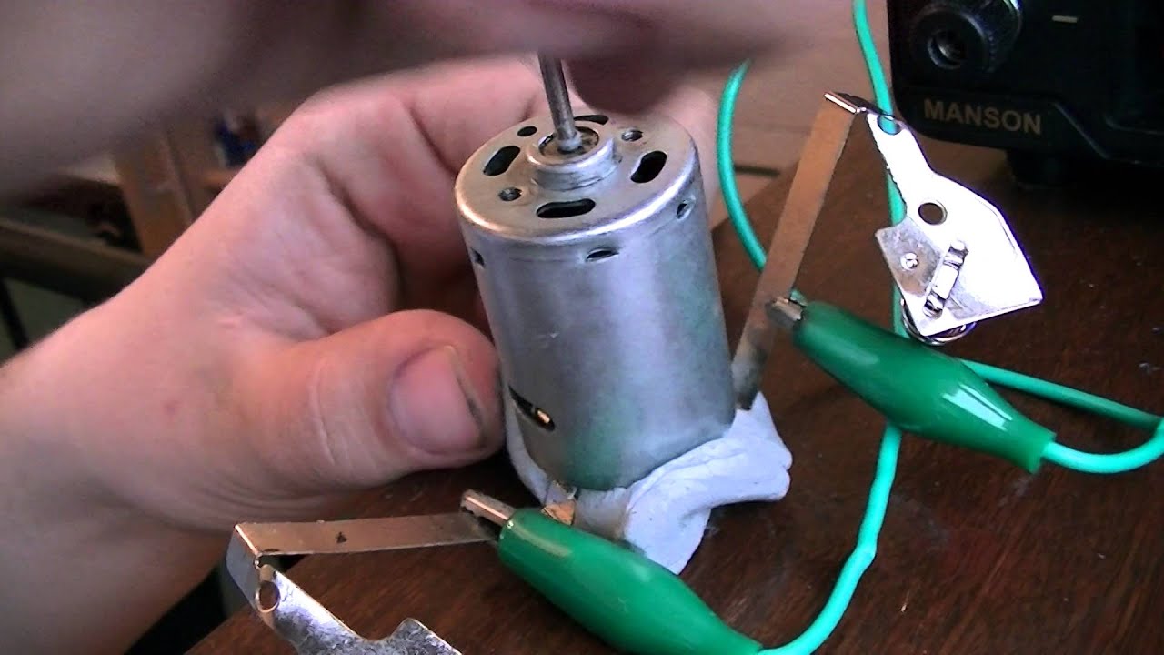 5 volt DC motor fry up - YouTube