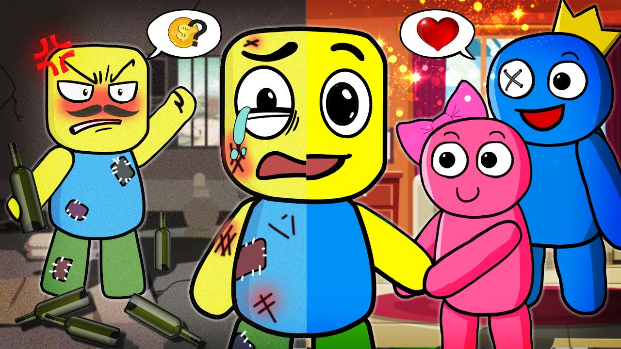 Unhappy Family Of Noob - Roblox Rainbow Friends Animation - YouTube