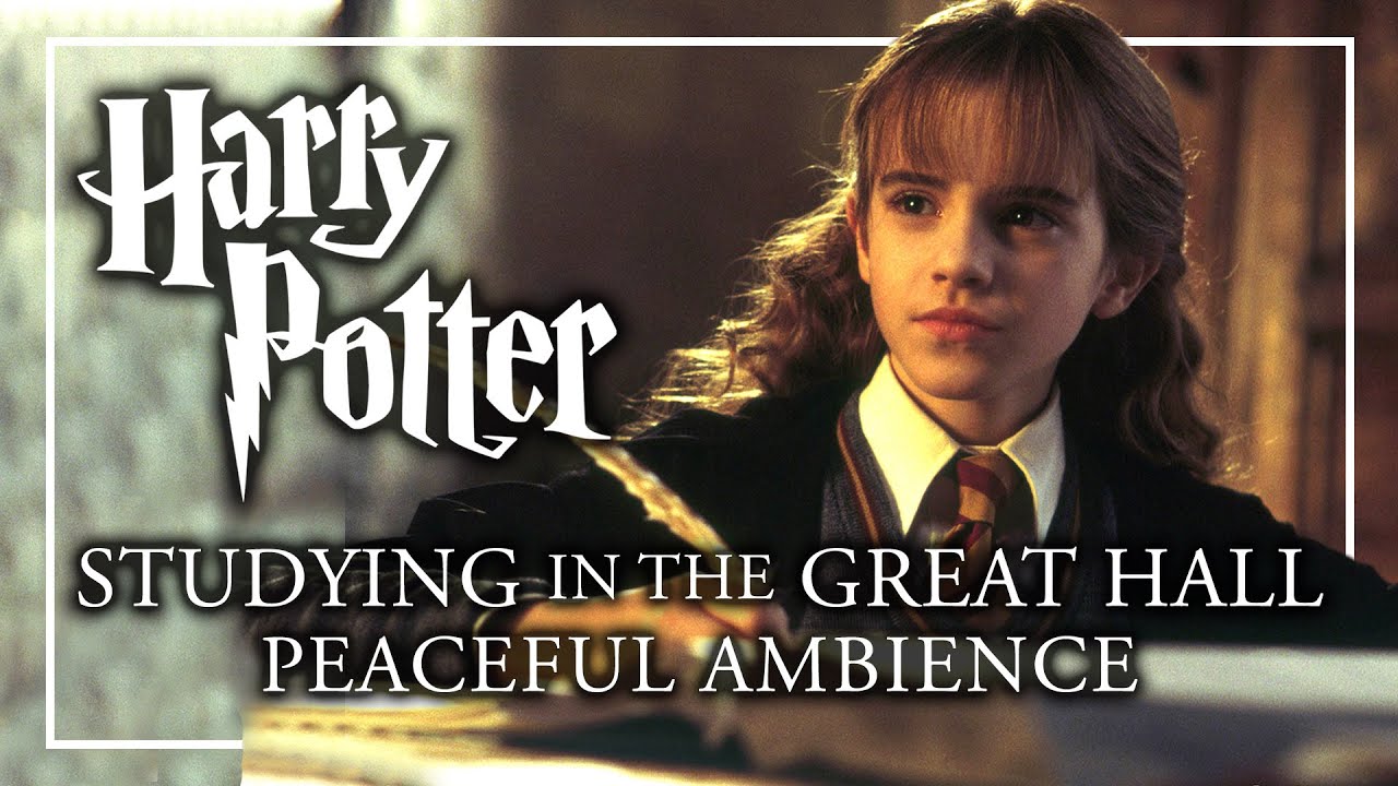 Harry Potter Ambience | Studying in the Great Hall of Hogwarts ASMR ...