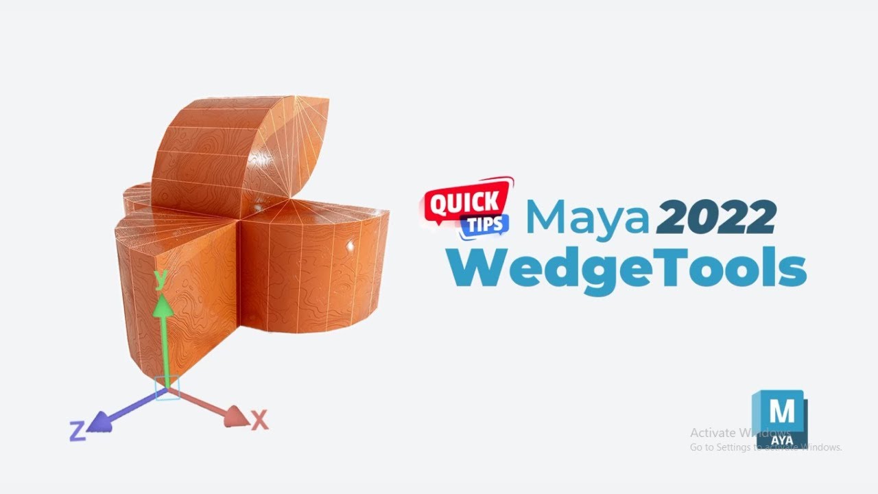 How to Use the Wedge Tool in Maya | 2022 - YouTube