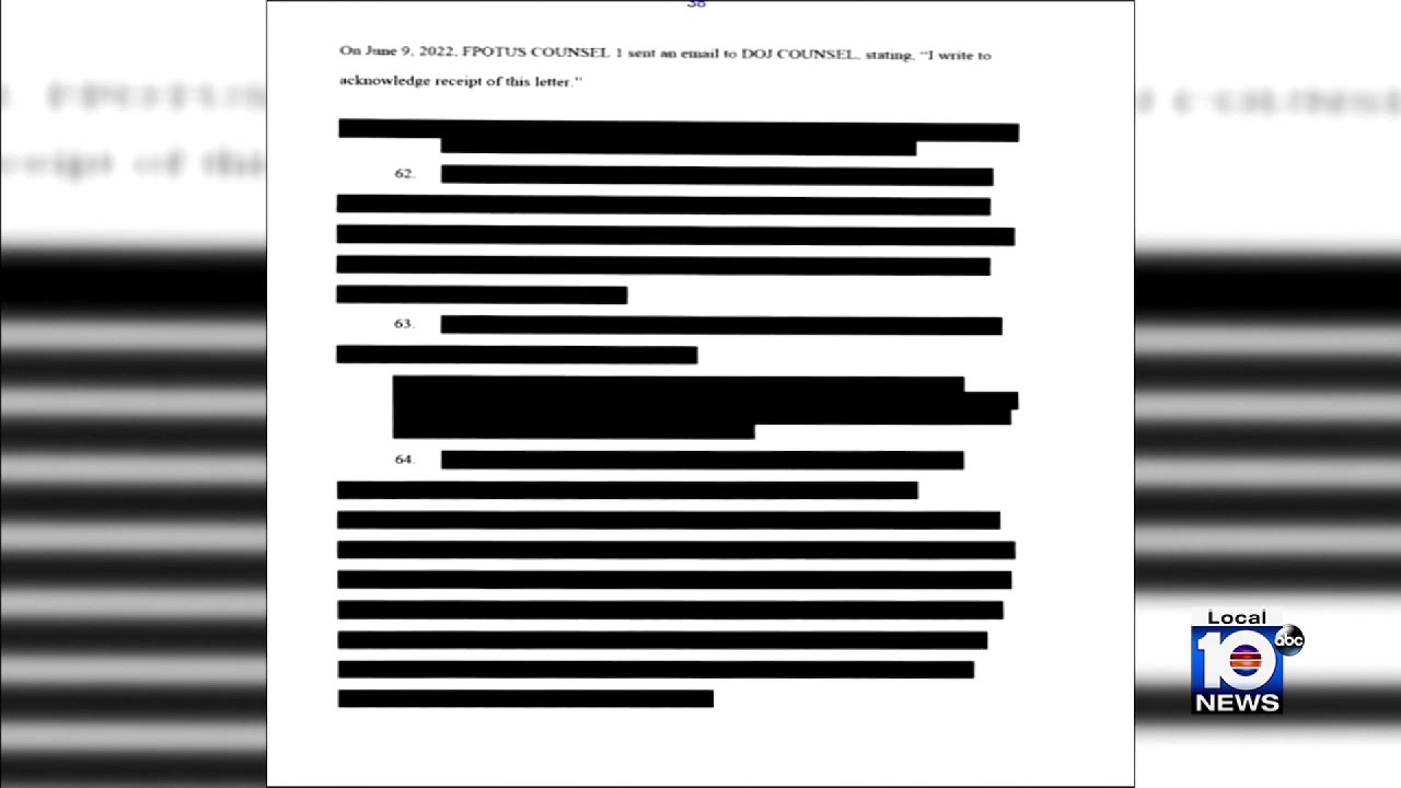 DOJ released redacted Mar-a-Lago affidavit - YouTube