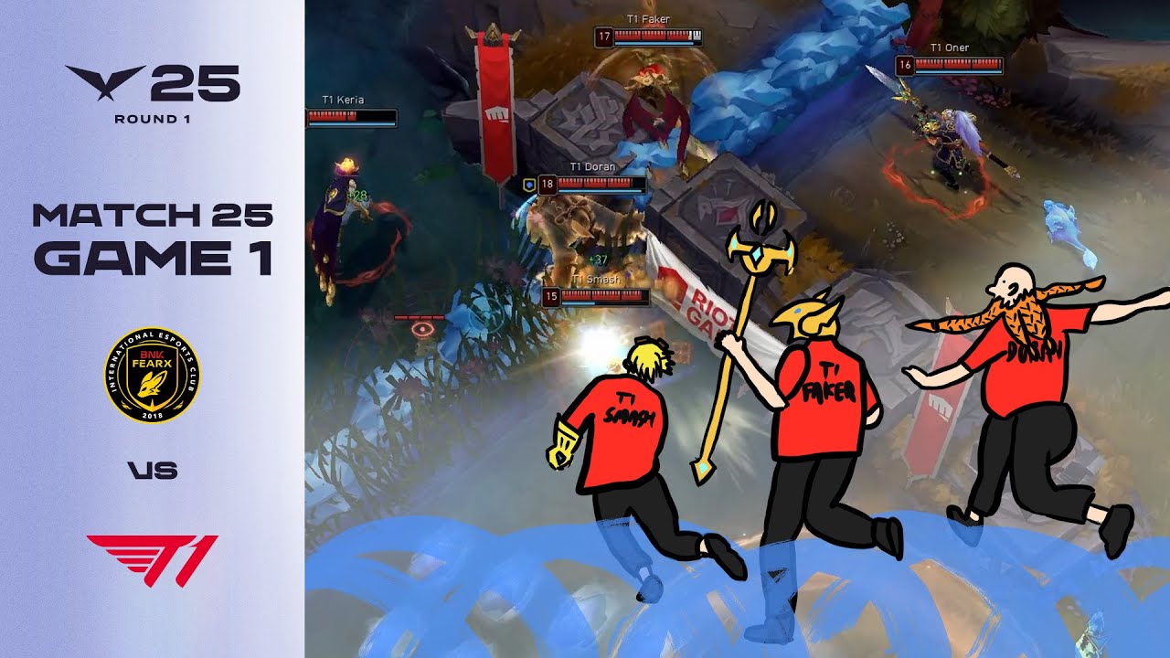 잡아야쥐~? 못잡겠쥐~? | BFX vs T1 게임 1 하이라이트 | 04.18 | 2025 LCK - YouTube