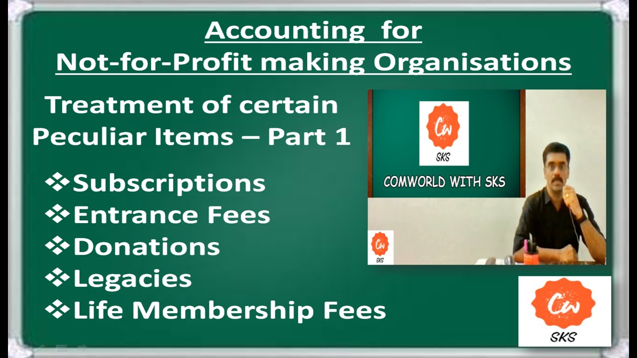 Treatment of Peculiar Items - Part 1 (5 Items) - Accounting for Not-for ...