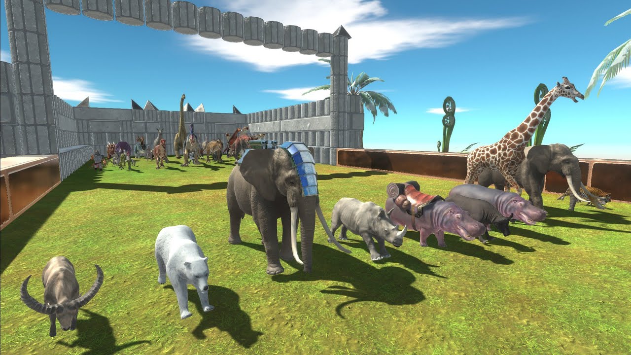 Race to kill MODERN MAMMALS - Animal Revolt Battle Simulator ARBS - YouTube