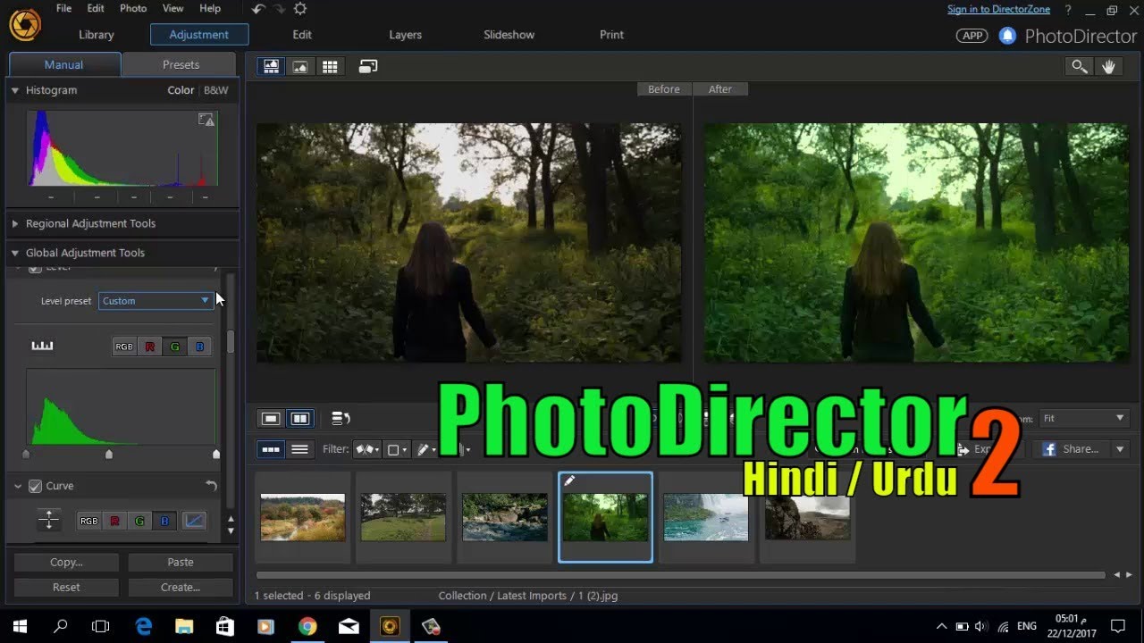 photodirector 8 photo adjustment and color correction || Part 2 - YouTube