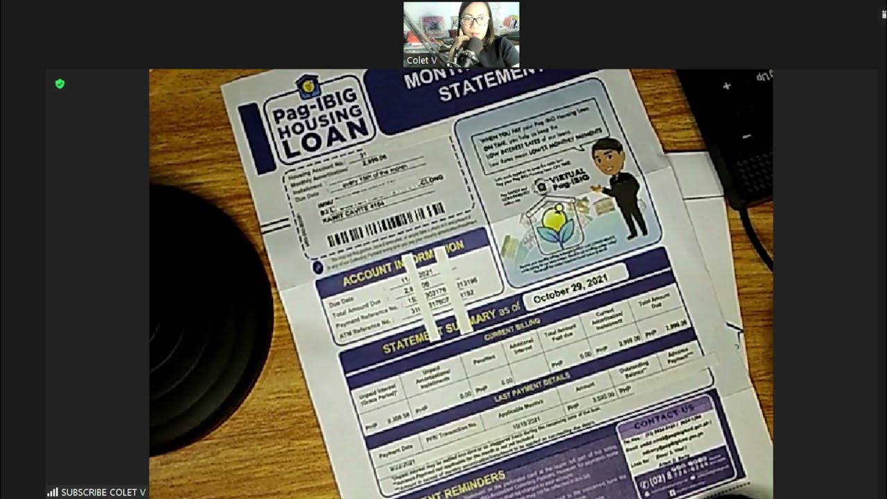 NEW PAG IBIG HOUSING SOA 2021 | BILLING STATEMENT | GANITO NA DIN BA SA ...