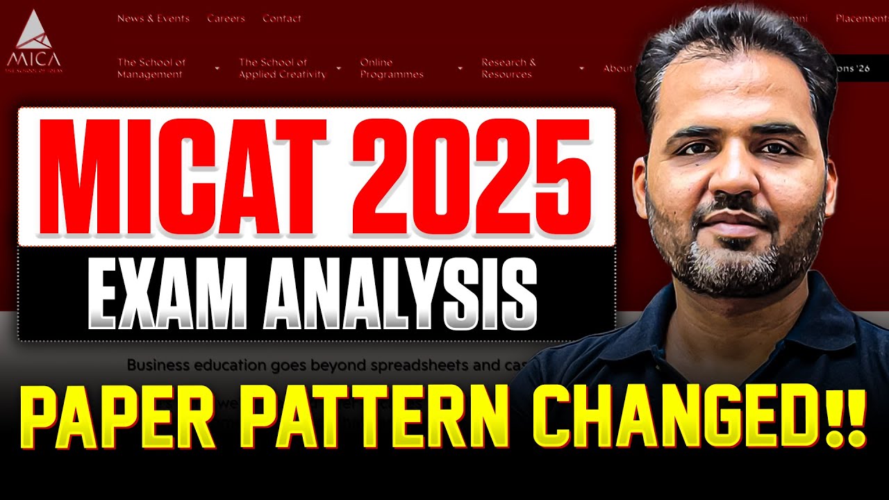 MICAT 2025 Exam Analysis | Paper Pattern Changed | What It Means for ...