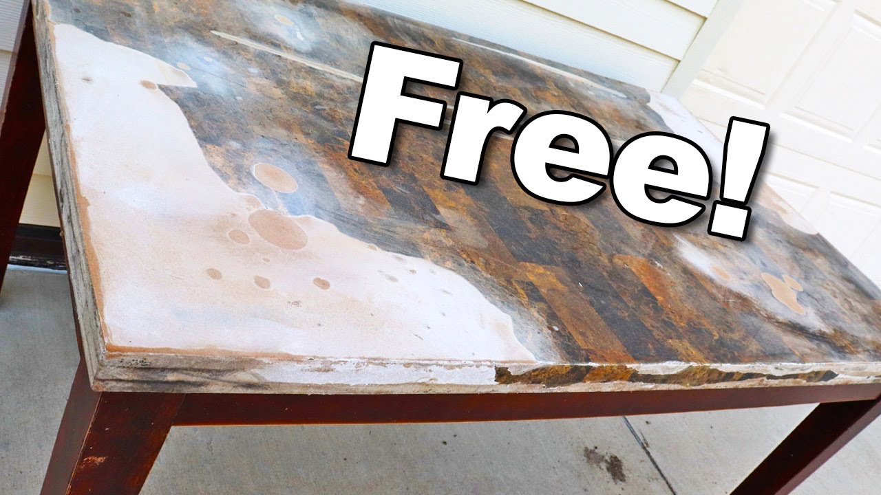 World's UGLIEST Table SAVED from the Dump! - YouTube