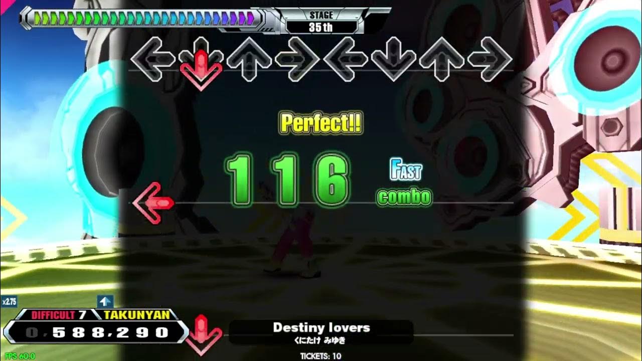 【DDR GRAND PRIX】Destiny lovers【DP DIFFICULT】 - YouTube