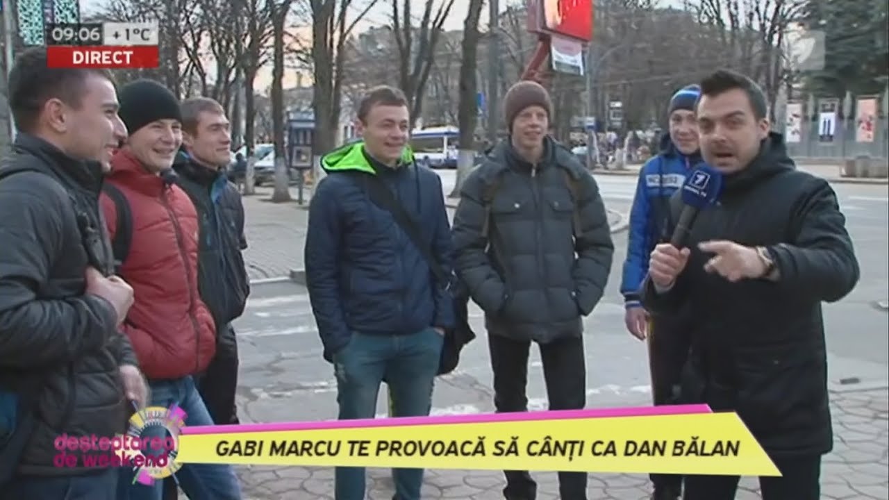 Gabi Marcu cântă de ziua lui Dan Bălan (Jurnal TV) - YouTube