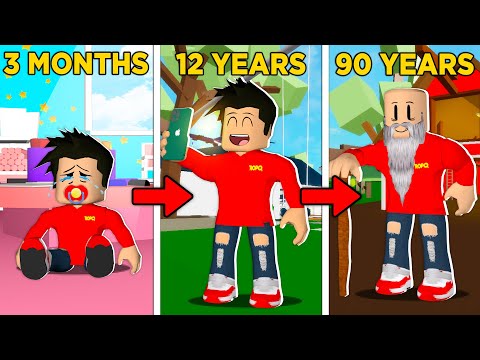 GROWING OLD in Roblox LIFE SIMULATOR...