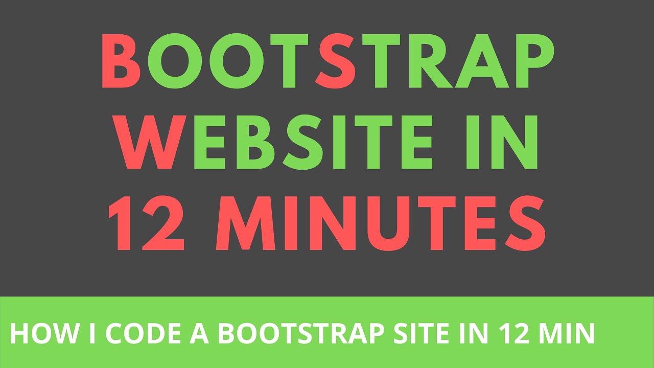 How to create a website using Bootstrap 4 - YouTube