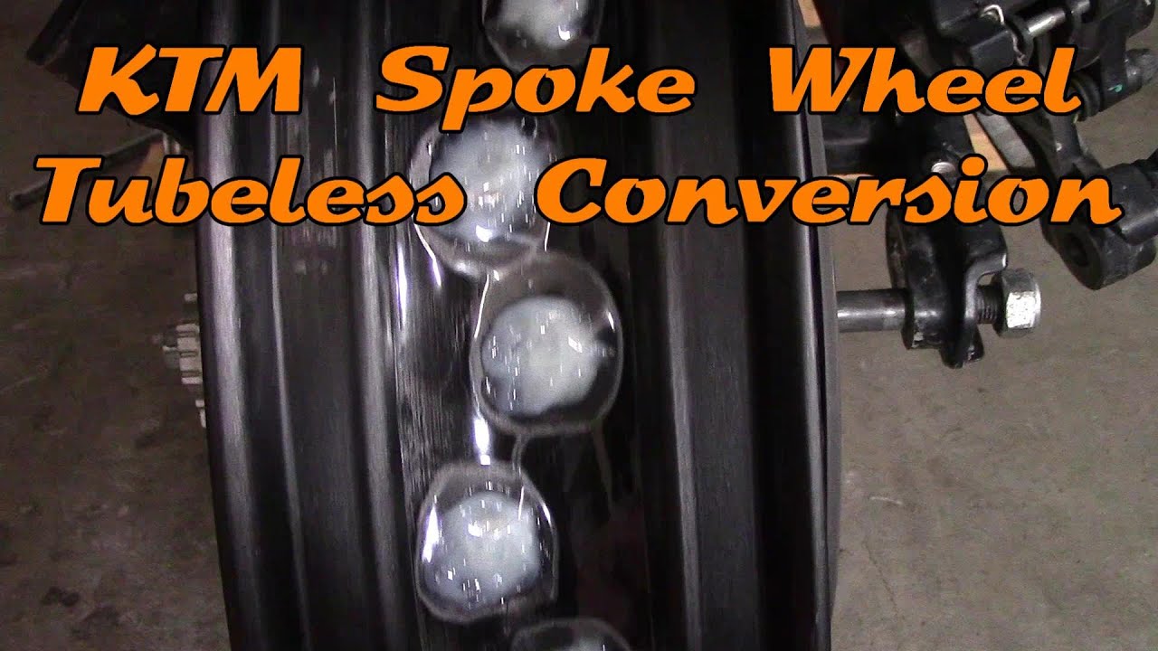 KTM Spoked Wheel Tubeless Conversion for you KTM 390 Adventure. - YouTube