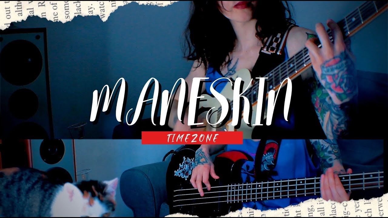 "Timezone" Maneskin - Guitar, Bass Cover - YouTube