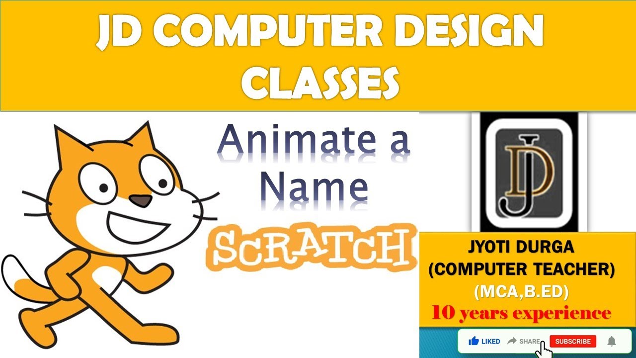 Animate your Name in Scratch - YouTube