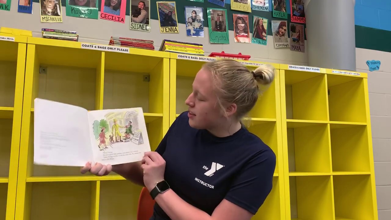 Liz reads “Curious George Visits the Library" - YouTube