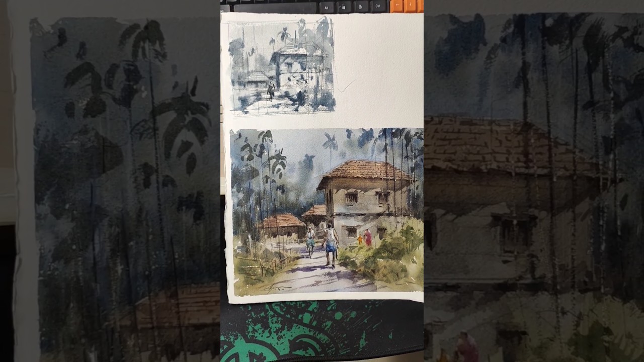 How To Composed your Watercolour Painting from any Reference - YouTube