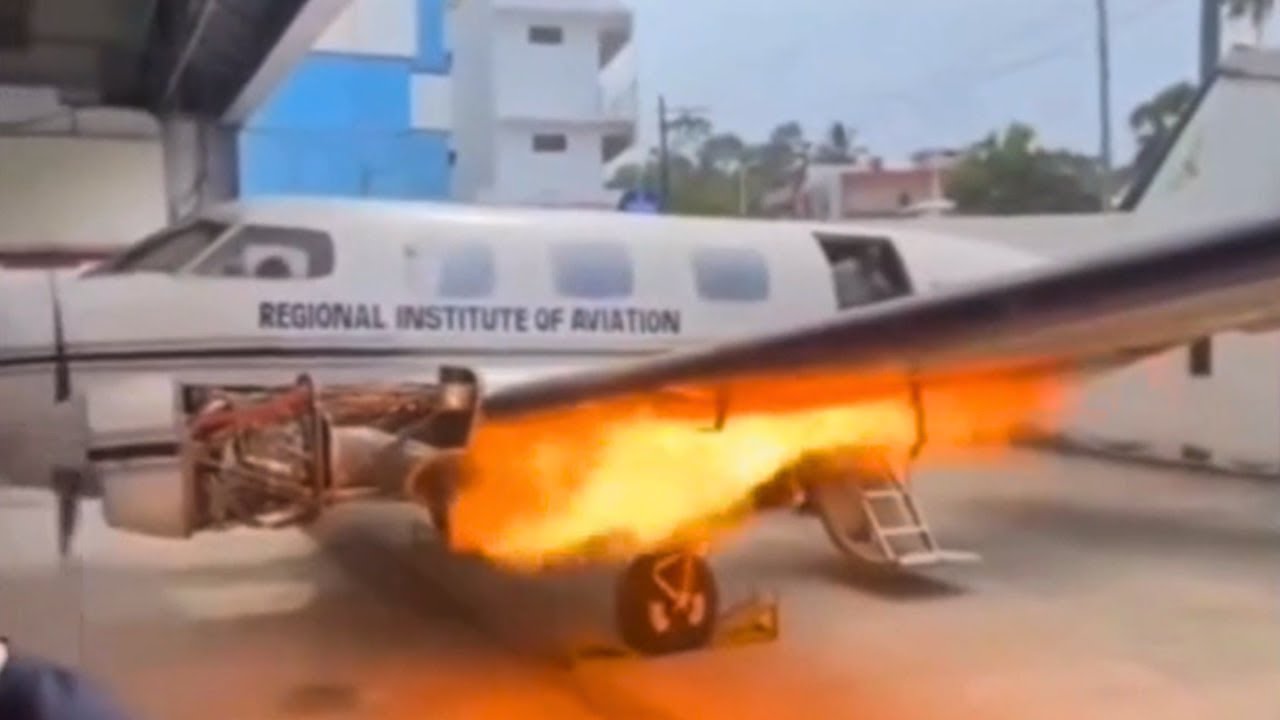 Plane Engine Explodes During Test - Daily dose of aviation - YouTube