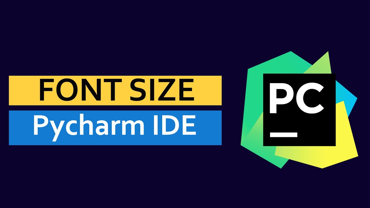How To Change Font Size In Pycharm IDE | Python | Codingfacts - YouTube