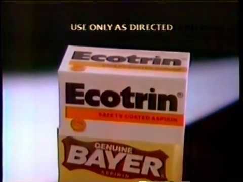 Ecotrin Aspirin Ad (1988) - YouTube