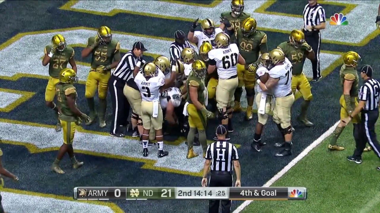 Highlights: Army Football vs Notre Dame 11-12-16 - YouTube