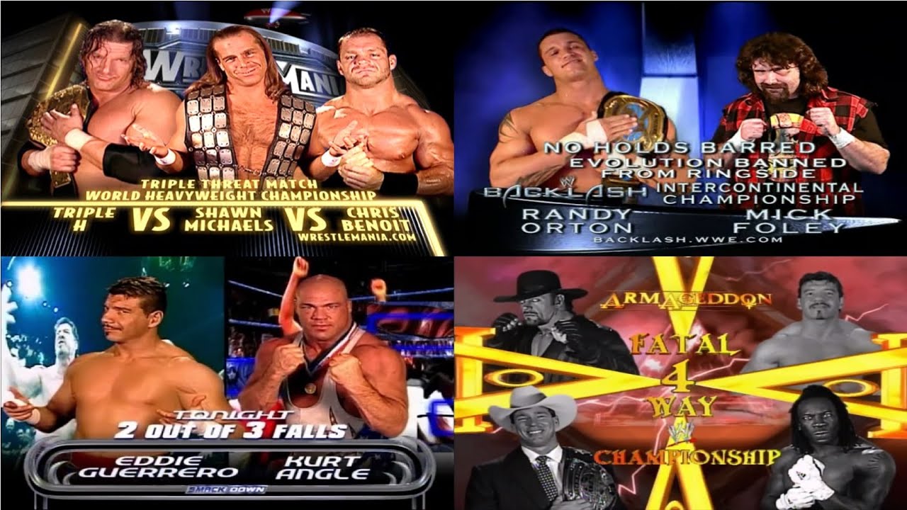 Top 30 WWE Matches 2004 - YouTube