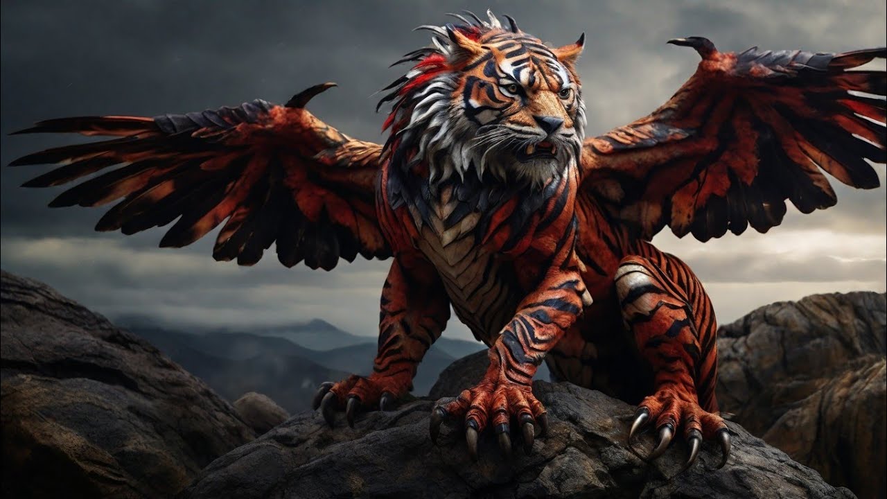 Epic Hybrid Beast: The Fusion of Eagle, Tiger, and Wolf!#hybridanimals - YouTube
