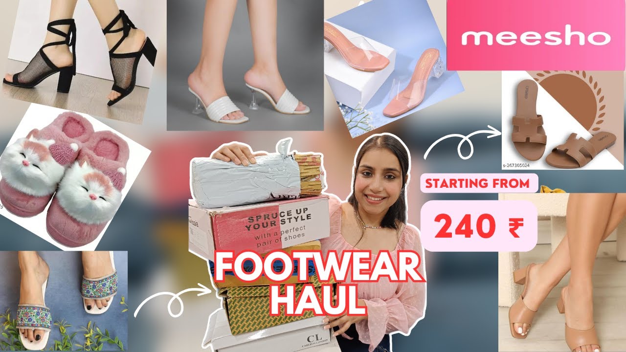 *Huge*💚|Meesho Footwear Haul |Stylish footwear Under ₹650|Starting from ...