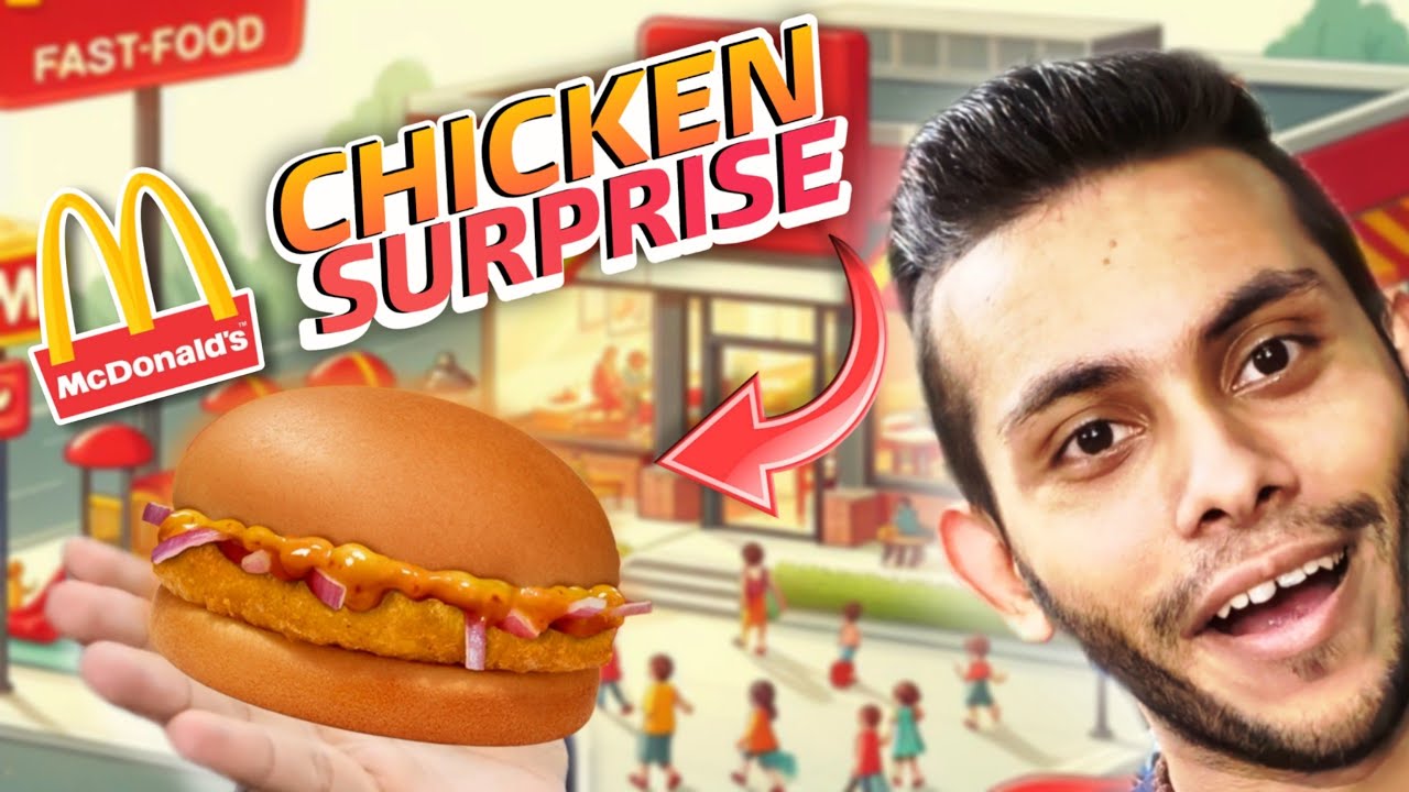 Trying McDonald's Chicken Surprise Burger | A Surprise or a Shock ...