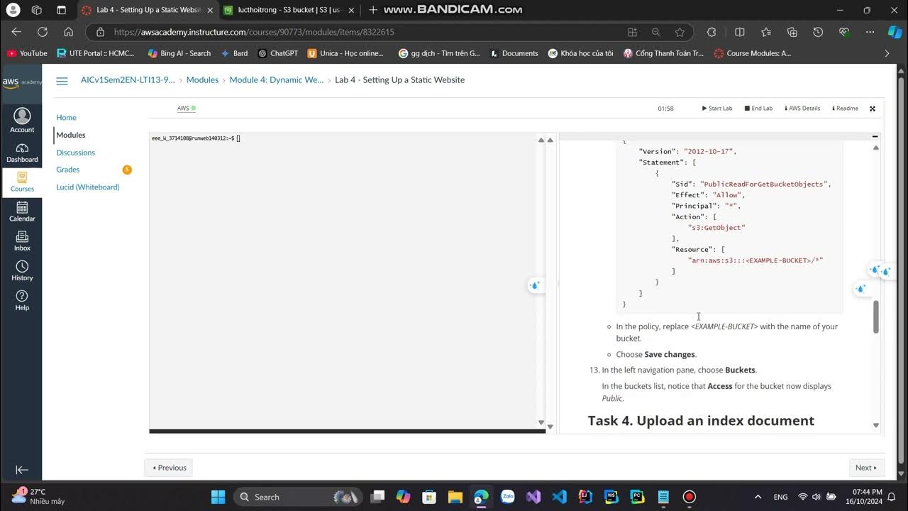 Lab 4 - Setting Up a Static Website - YouTube