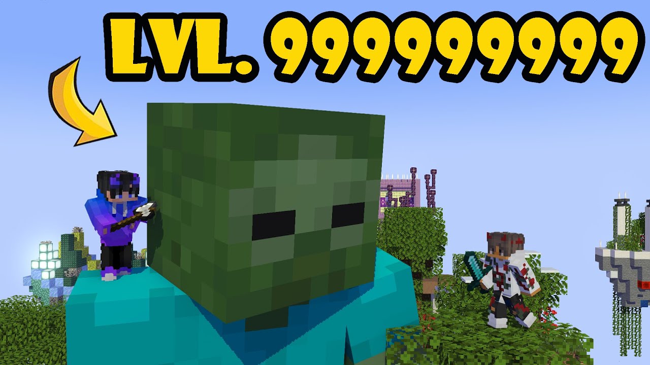 SCONFIGGO LO ZOMBIE DI LIVELLO 999999999 SULLA SKYBLOCK IMPOSSIBILE ...