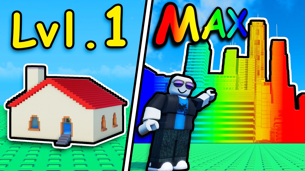 BUILDING MAX LEVEL CITY in Roblox mini city tycoon... - YouTube