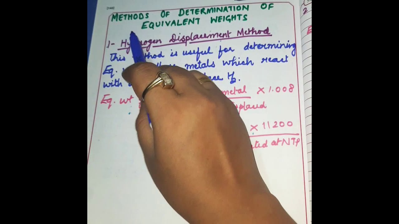 Some Important Methods To Calculate Equivalent Weight Of Metals YouTube some-important-methods-to-calculate-equivalent-weight-of-metals-youtube
