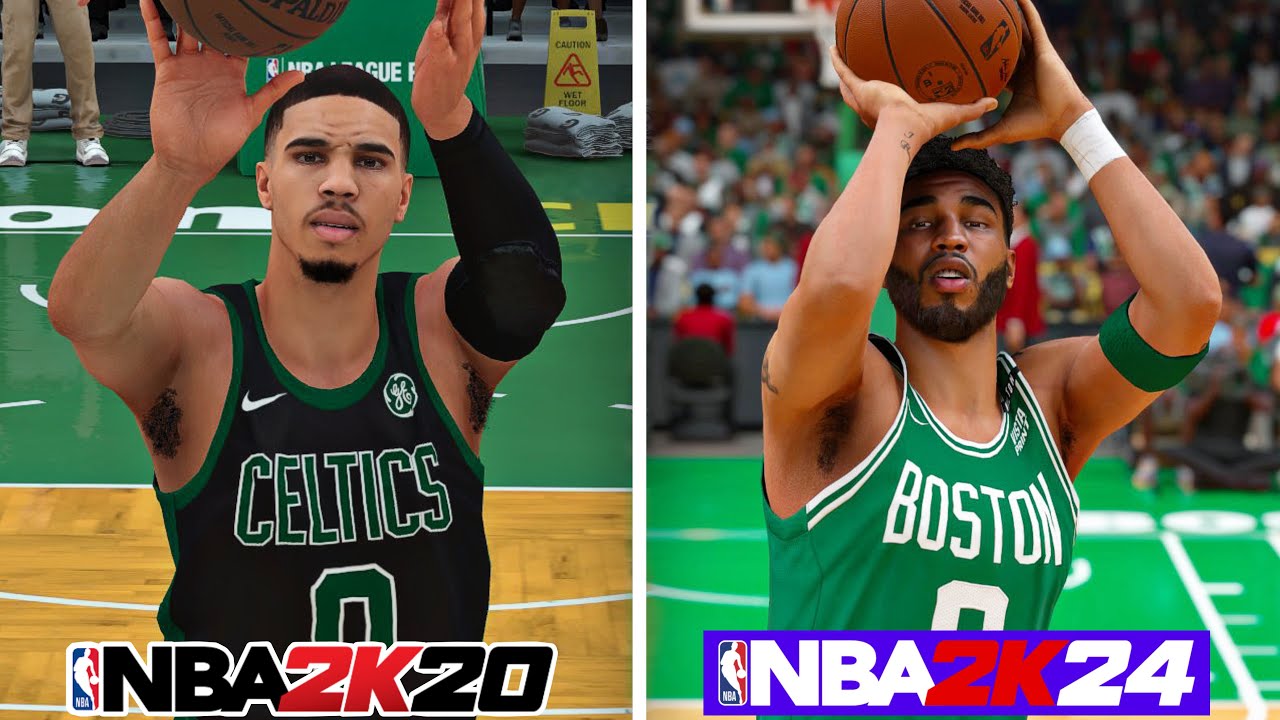 Half Court Shot With Jayson Tatum On Every NBA 2K! - YouTube