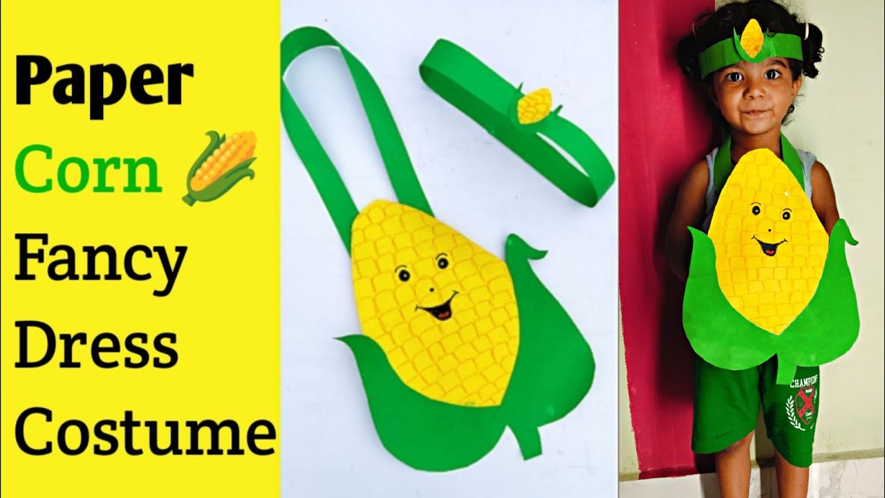 How to make Fancy Dress Costume for Kids / Corn 🌽 Fancy Dress ...