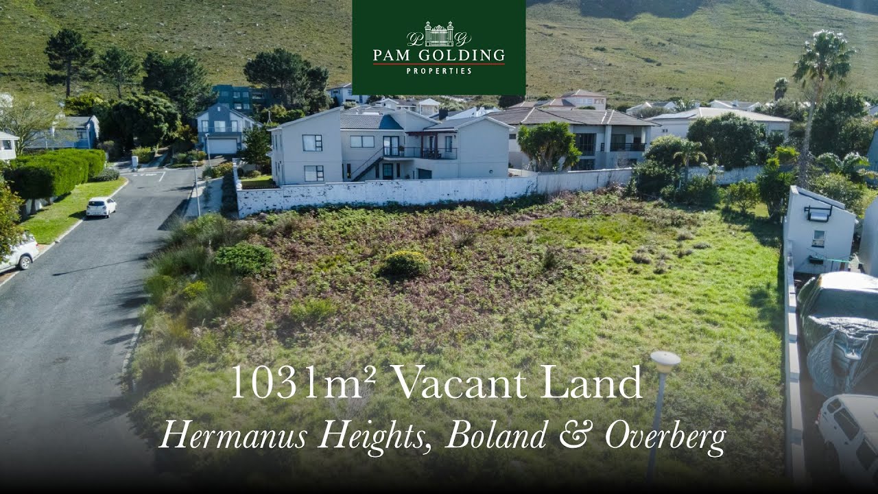 1031m² Vacant Land for sale in Hermanus Heights | Pam Golding ...