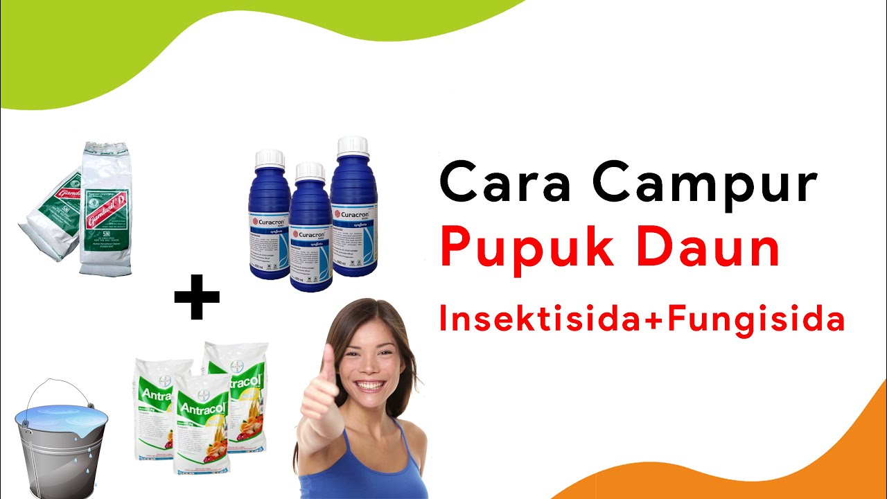 Aturan Mencampur Pupuk Daun dengan Insektisida / Fungisida + Contoh ...
