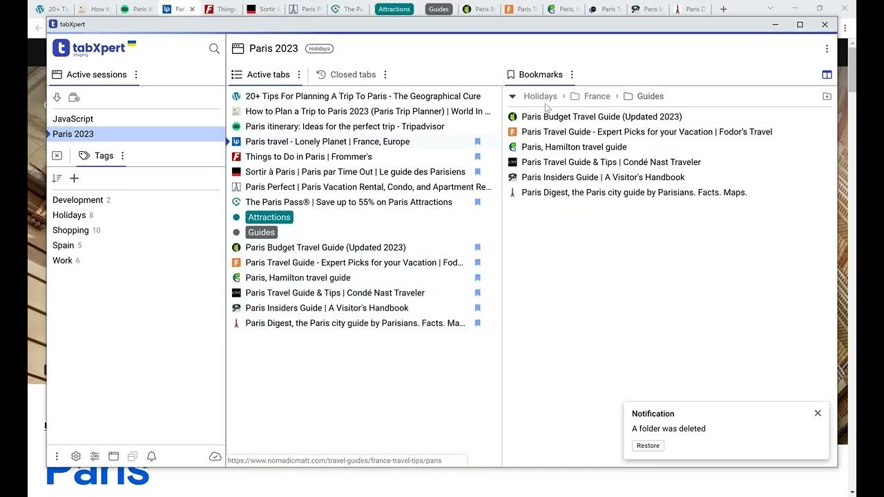 tabXpert: nested folders - YouTube