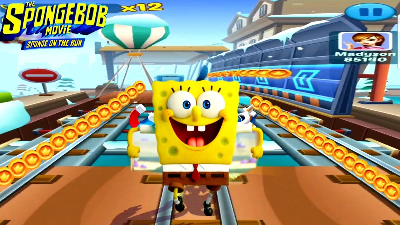 Spongebob Burger Run Game : Sponge Run | Android/iOS Gameplay HD - YouTube